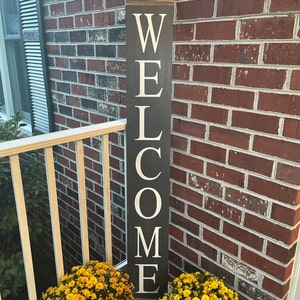 Front Porch Welcome Sign 5 Foot Welcome Sign 4 Foot | Etsy