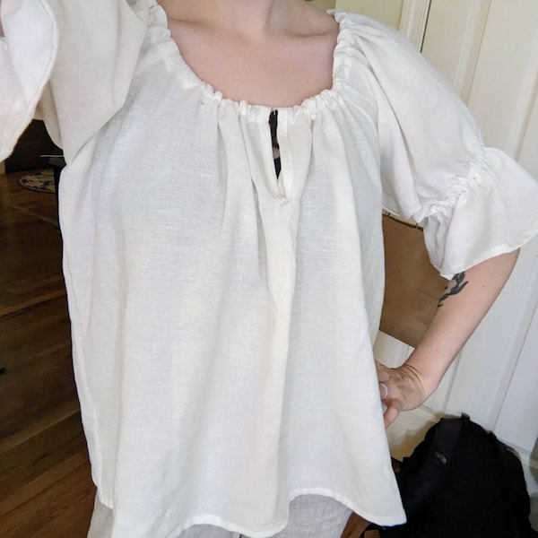 Basic Chemise Blouse Sewing Pattern | 2 Sleeve Options | Nightdress ...