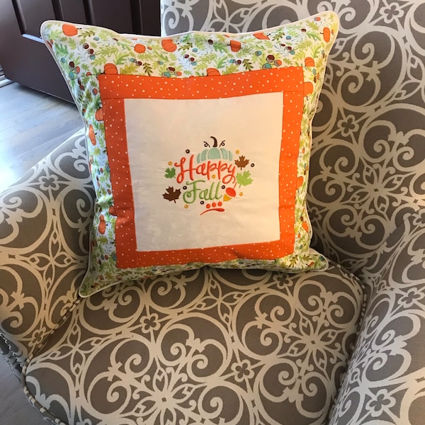 Happy Fall Embroidery Design: Autumn Leaves (instant Download) - Etsy
