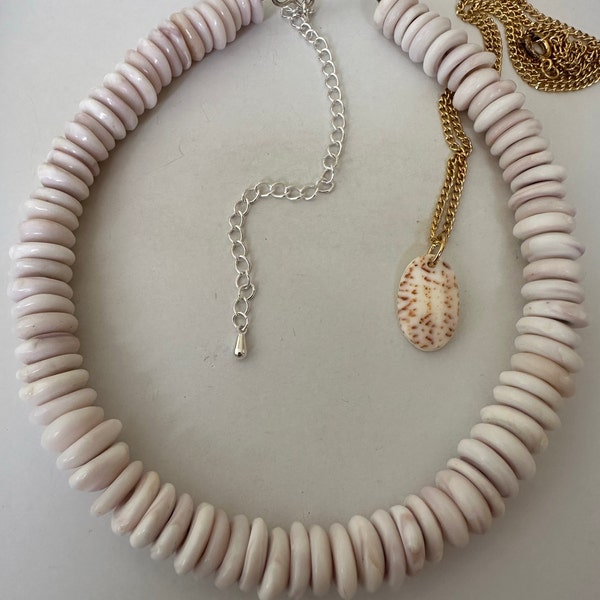 Puka Shell Necklace One-of-a-kind W/small Size 8.7mm White Pukas ...