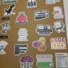 Graffiti Stickers Set Signpost Wording Scrapbook Lettering Stickers ...