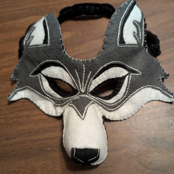 Wolf Mask PDF Pattern - Etsy