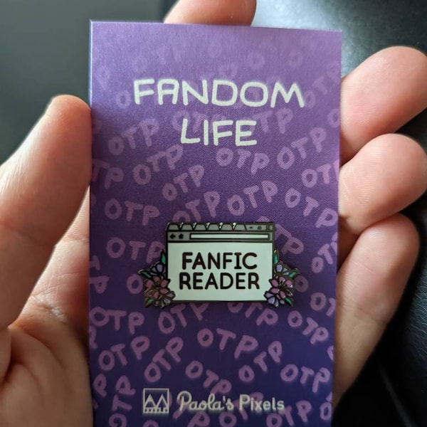 Fanfic Pin, Fandom Enamel Pin, Anime Enamel Pin, Fanfic Reader Enamel ...