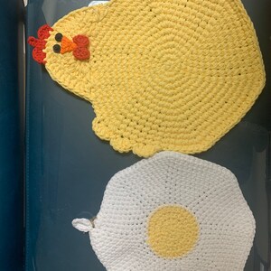 Chicken Potholder Chicken Trivet Easter Decoration Kitchen - Etsy