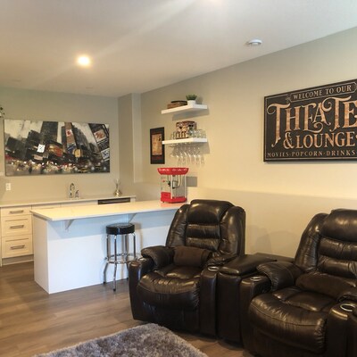 Personalized Theater & Lounge Large Rustic Wall Art Movie TV Room Sign ...