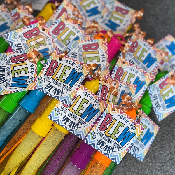 You Blew Me Away This Year Printable Gift Tag and Card, Teacher Class ...