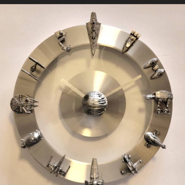 Star Wars Starships and Fighters Clock - Etsy