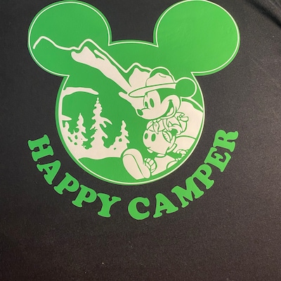 SVG DXF PNG Pdf Happy Camper Mickey - Etsy