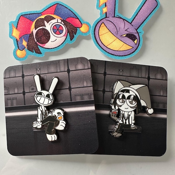The Amazing Digital Circus - Jax & Pomni Bar Adventure Pins - Etsy