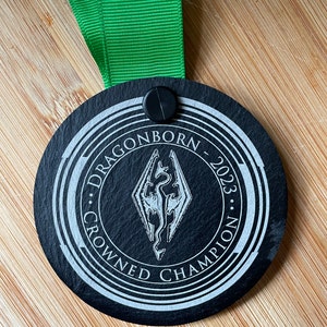 Personalised Welsh Slate Medal Design 12 Custom Medals Race Award ...