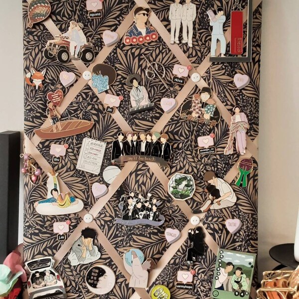 Handmade Fabric Notice Board in a William Morris Print Fabric - Etsy