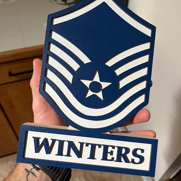 USAF Self Standing Rank Name Plate - United States Air Force Self ...