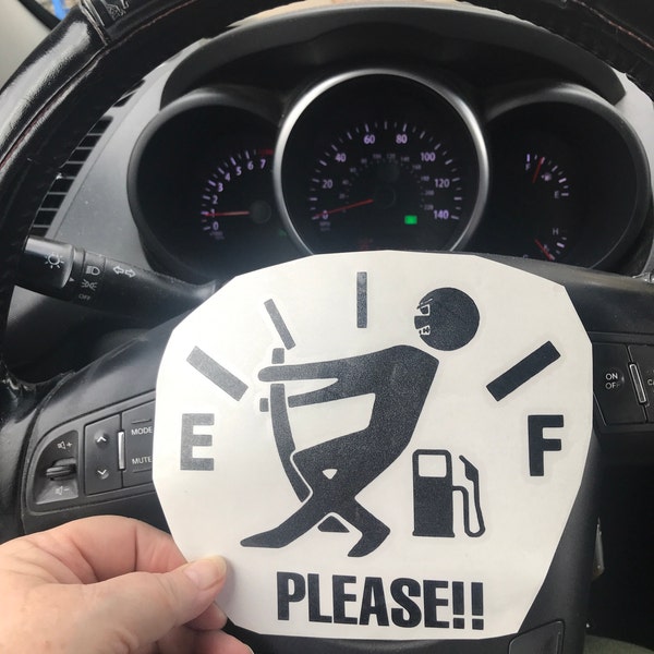 Funny Gas Tank Decal Sticker Available in Mulitple Sizes and Colors for ...