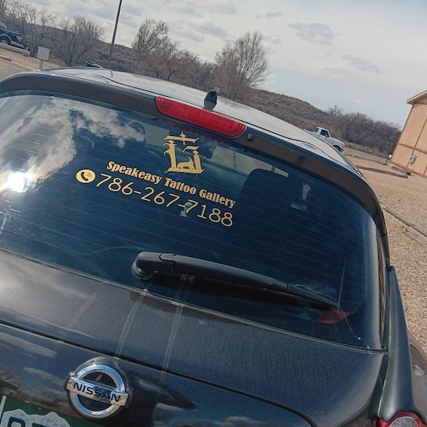 Custom Business Car Decal Business Logo Sticker for Windshield Business ...