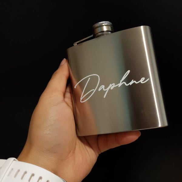 Custom Name Flask, Personalized Flask, Bridesmaid Flasks, Bachelorette ...