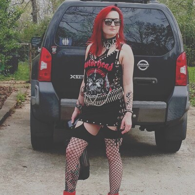 Megadeth Lace up Band T Shirt Dress Day Raven Clothing - Etsy