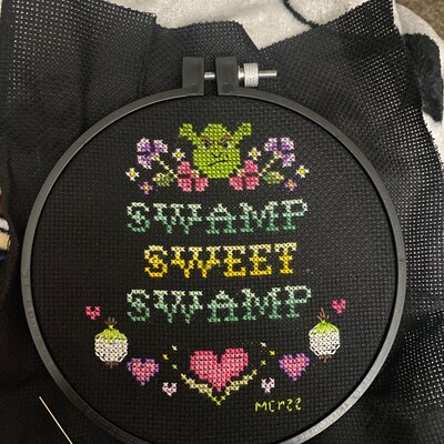 Swamp Sweet Swamp Modern Cross Stitch PDF Pattern Home Sweet Home Cross ...