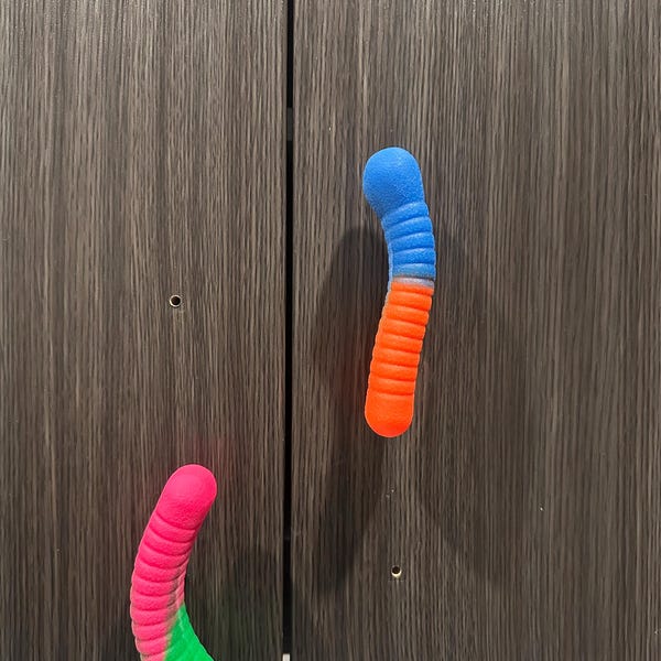 Gummy Worm Cabinet-drawer Pulls/fake Food/food Décor/unique Drawer ...