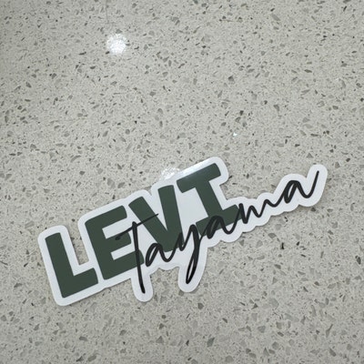 Waterproof Name Decal Personalized Vinyl Sticker FULL NAME STICKER ...