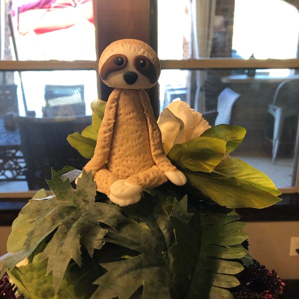 Sloth Fondant Cake Topper - Etsy