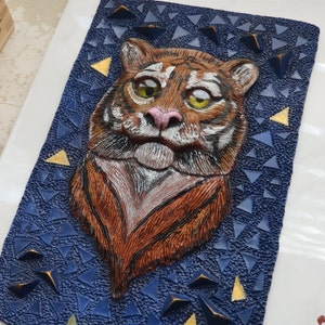 SIBERIAN TIGER Polymer Clay Journal Tutorial animal tiger | Etsy