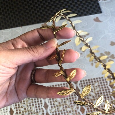 Boho Leaf Crown, Green Leaf, Head Wreath, Brides Maid Crown, Flower ...