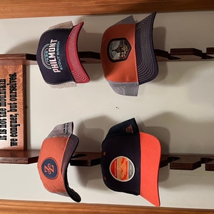 Custom Cap Rack for 20 Caps, Hat Rack, Carved Cap Rack, Personalize Cap ...