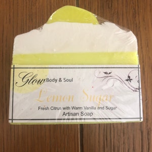 Lemon Sugar Soap Handmade Cold Process - Etsy