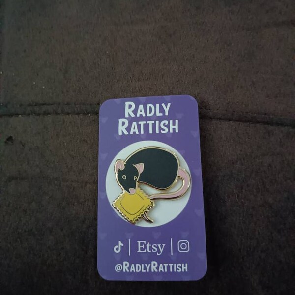 Ravioli Rat "ratvioli" Enamel Pin - Etsy