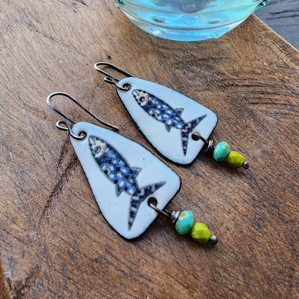 Colorful Sardine Fish - Ceramic Decals- Enamel Decal - Fusible Decal ...