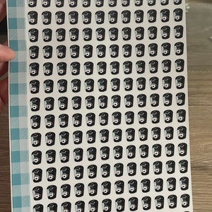 Custom Script Sticker Sheet Planner Stickers Choose Your | Etsy