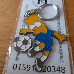 The Simpsons Homer Simpson No.1 Dad Enamelled Licensed Keychain-keyring ...