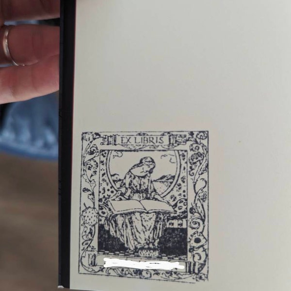 The Great Wave off Kanagawa Book Stamp, Ex Libris Stamp, Mount Fuji ...