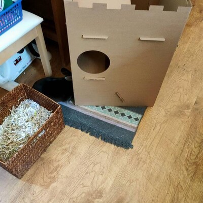 The Castle Corrugated Cardboard Castle for Bunny Rabbits & Cats - Etsy UK