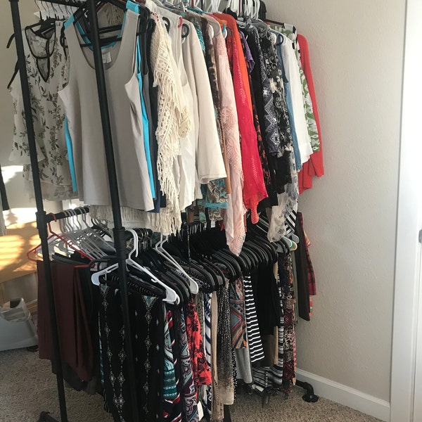 Clothes Rack | Double Rail Clothing Rack | Garment Rack | Industrial ...