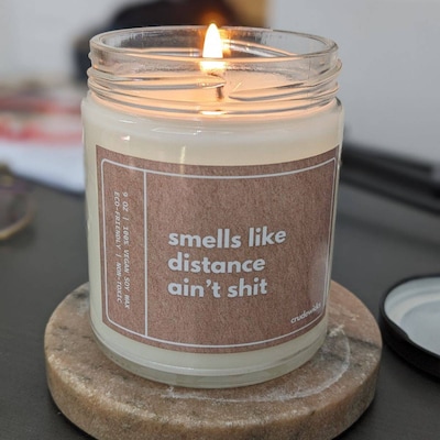 Smells Like Custom Text Candle Funny Gift Soy Candle Anniversary Gift ...