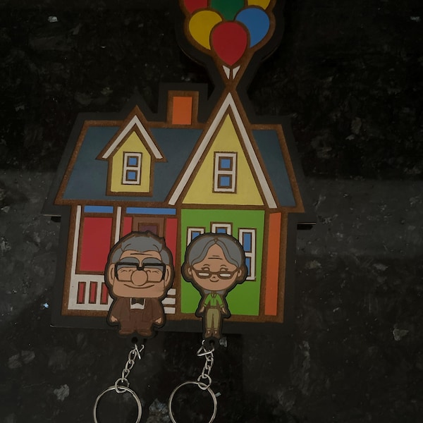 Up Movie Carl and Ellie Key Holder Keychain New Home Housewarming ...