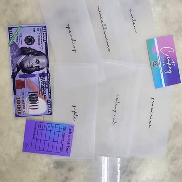 A6 Cash Envelopes A6 Budgeting Envelopes Matte Envelopes Budgeting Cash ...