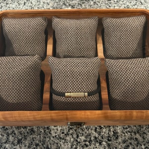 Custom Engraved Wooden Watch Case for Men Holds up to 12 Watches ...