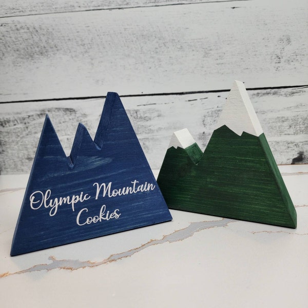 Wooden Mountains | Centerpieces | 3 Peak | Rustic Table Numbers ...