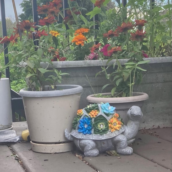 Large 19" Cement Porch Goose Statue, American Dress up Goose Statue ...