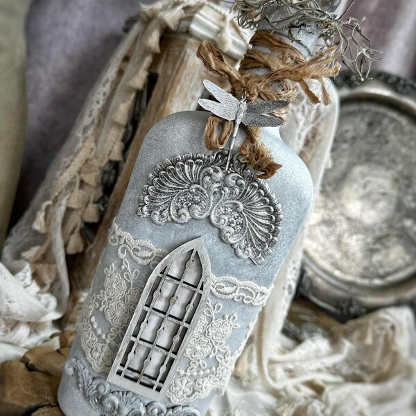 Harvest Bouquet Shell Dish - Victorian Vintage Antique Style Decoupaged ...