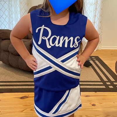 Orange and White Cheer Uniform Custom Cheer - Etsy