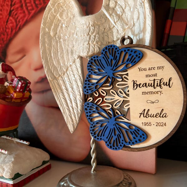 Personalized Christmas Scene Ornament, Holiday Ornament, Christmas Tree Ornament, Mountain ...