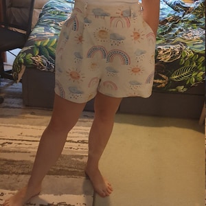 Wide Pleated Shorts high Waisted Digital PDF Sewing Pattern - Etsy