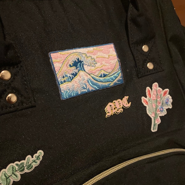 Wave Patch - Ocean Iron on Patch - Sea - Beach - Surf - Make Waves ...