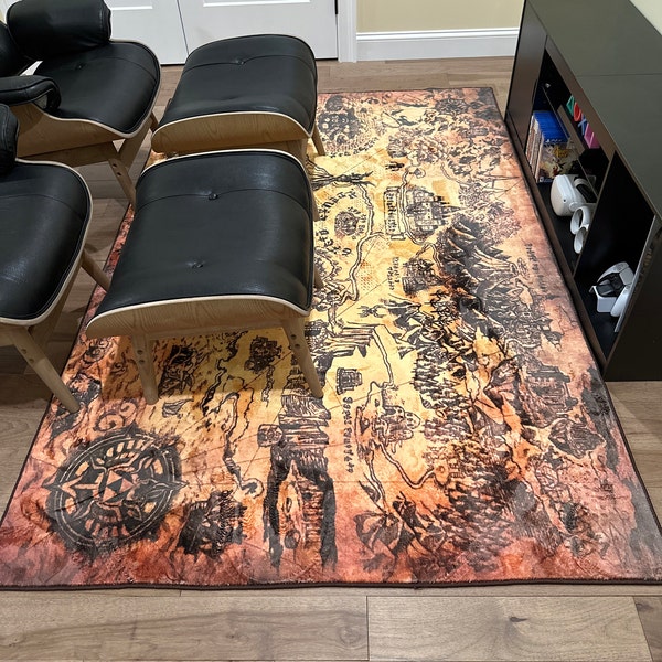 Retro Style Street Fighter Character Themed Arcade Rug, Video Game Mat ...