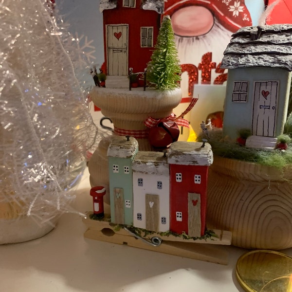 Weihnachtsdorf. Treibholz-Szene. - Etsy.de