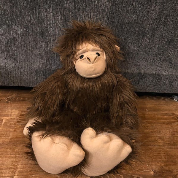Bigfoot Freddie PDF Sewing Pattern Stuffed Animal 31" Yeti Abominable ...