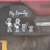 TOTOMO 10pc Family Sticker Decal for Car Window & Bumper, Pet Dog Cat ...